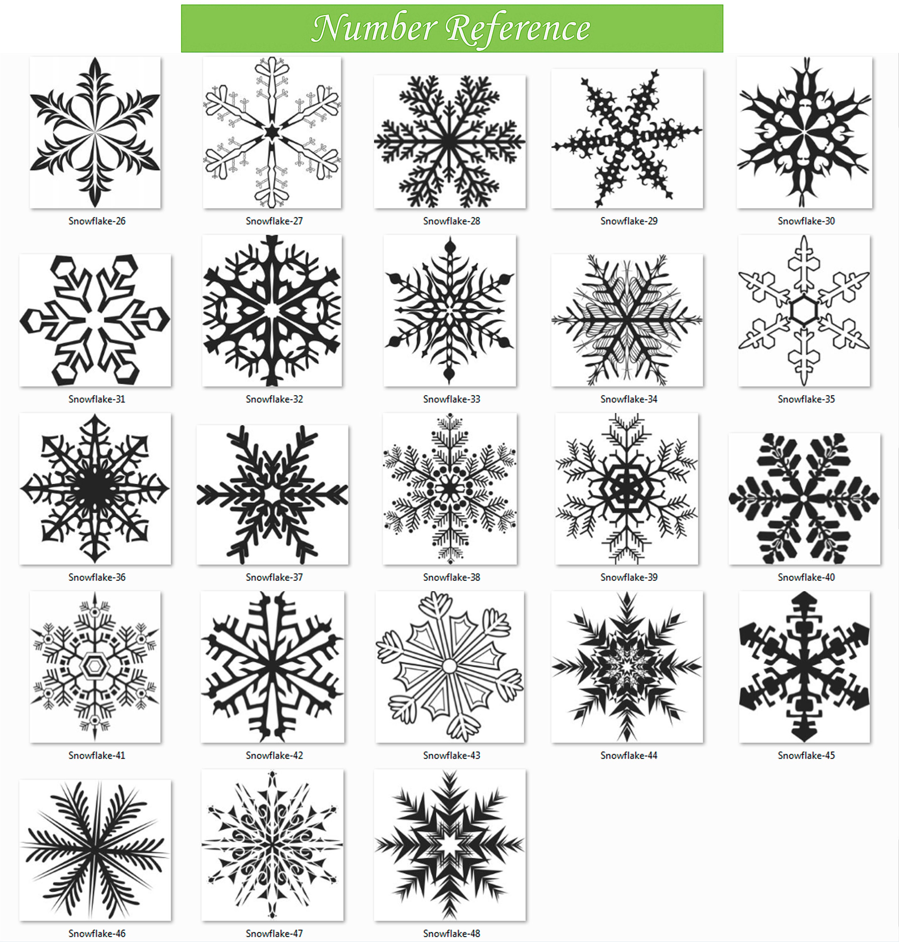 Snowflake Brushes for Photoshop ( Usable in Procreate 5 ) and ...
