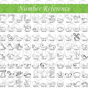 Swirl Clipart SVG PNG Files With Transparent Background Flourishes ...