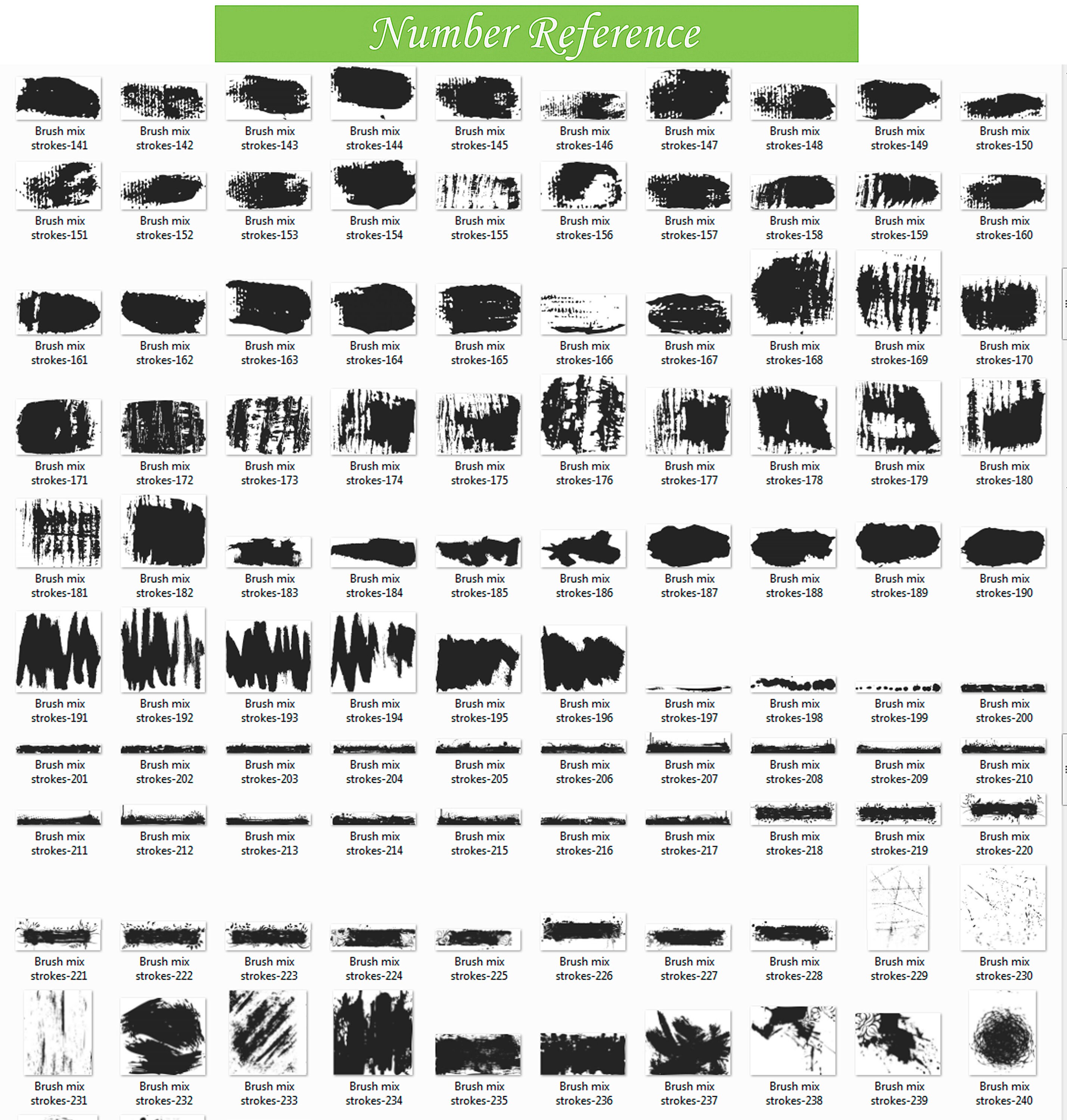 Paint Brush Strokes Brushes for Photoshop and Illustrator - Etsy