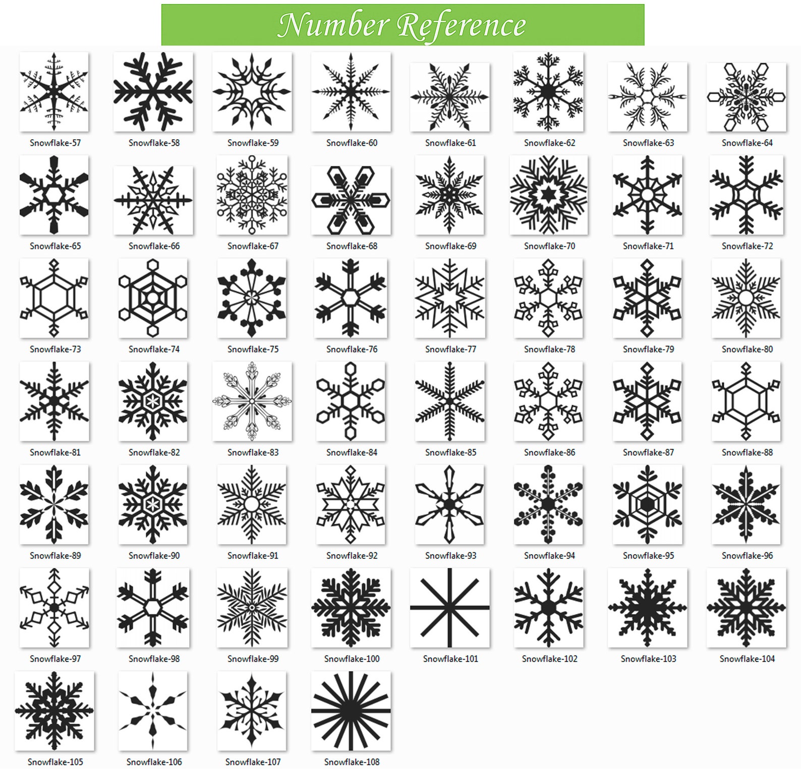 Snowflake Procreate Stamp Brushes, Winter Holiday Procreate Stamps ...