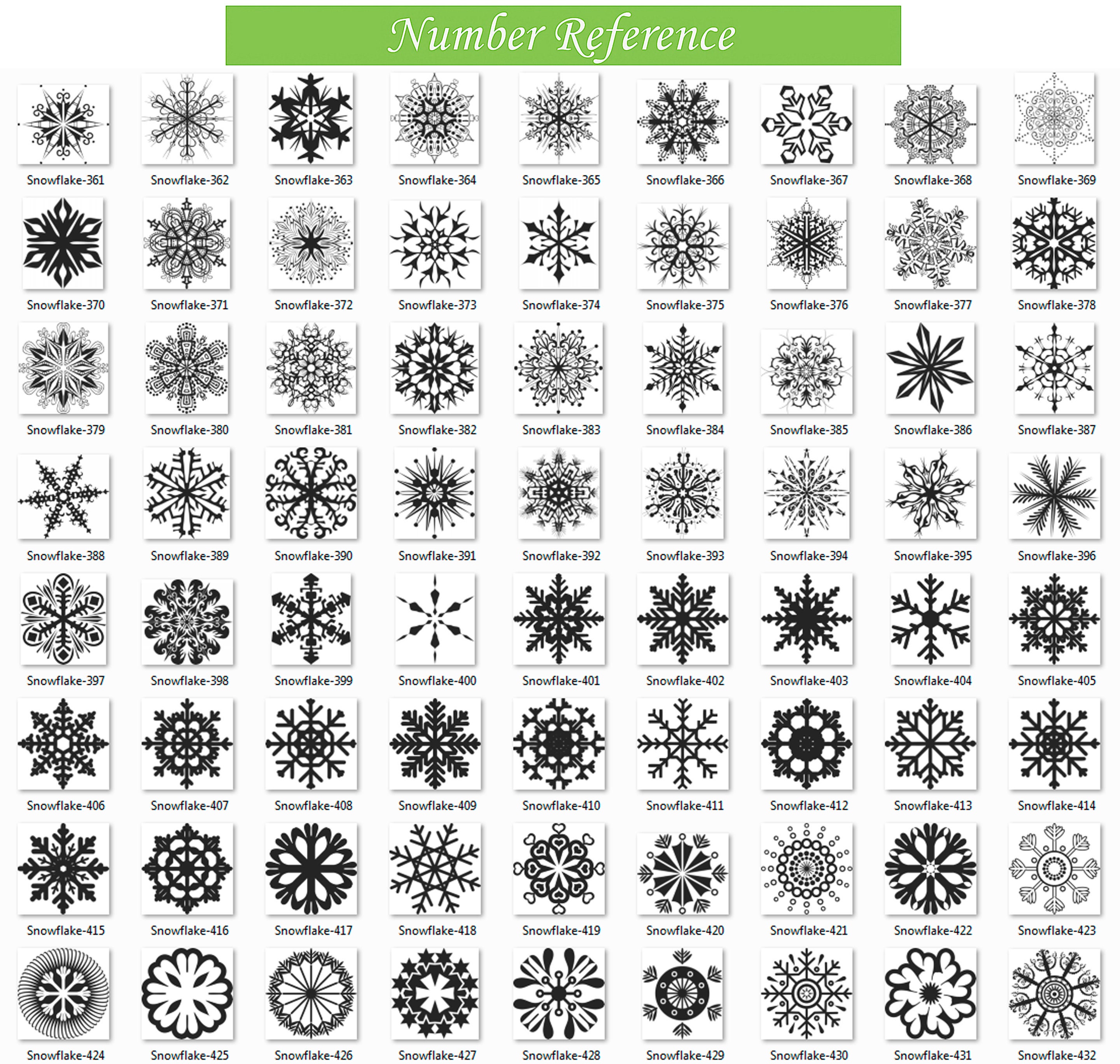 Snowflake Brushes for Photoshop Usable in Procreate 5 and - Etsy