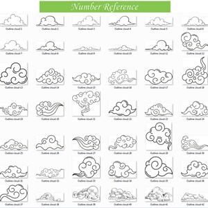 Outline Cloud Clipart, Weather Clip Art Svg, Cartoon Clouds Svg, EPS ...