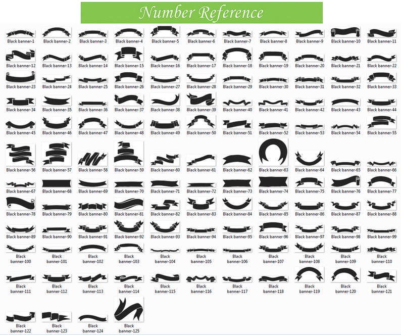 Black Banners, Ribbons, Label, Scroll Clip Art Clipart White Outline ...