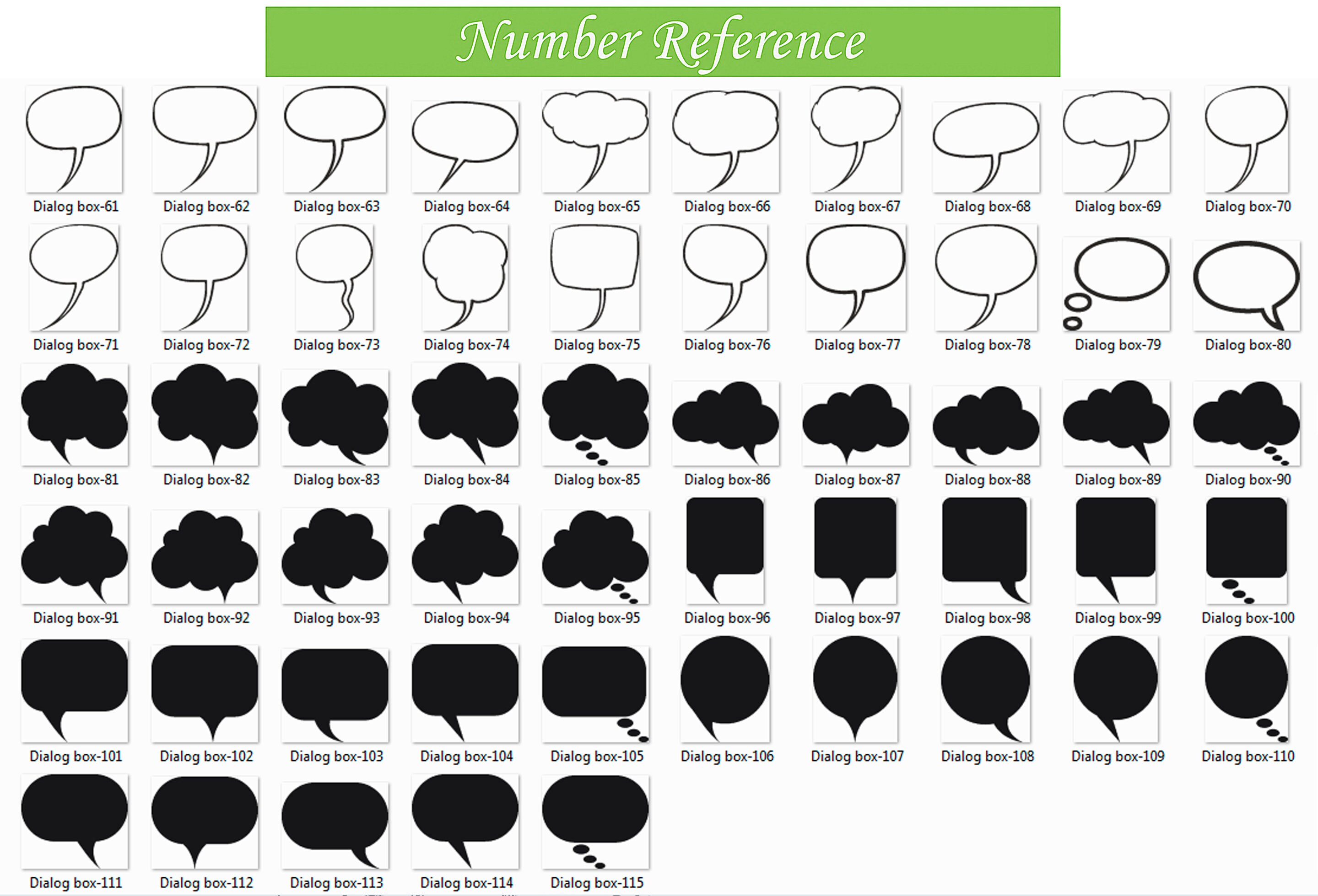 Speech Bubble Procreate Stamp Brushes Dialog Box Procreate - Etsy