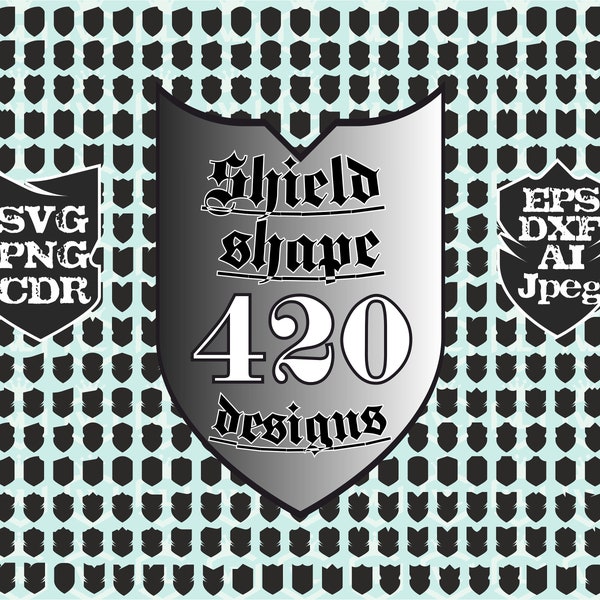 Shield Svg - Etsy