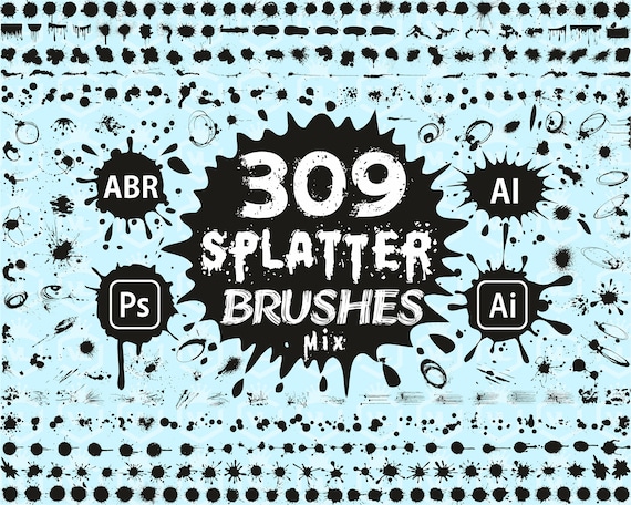 Paint Splatter Brushes For Adobe Photoshop And Illustrator Etsy paint-splatter-brushes-for-adobe-photoshop-and-illustrator-etsy