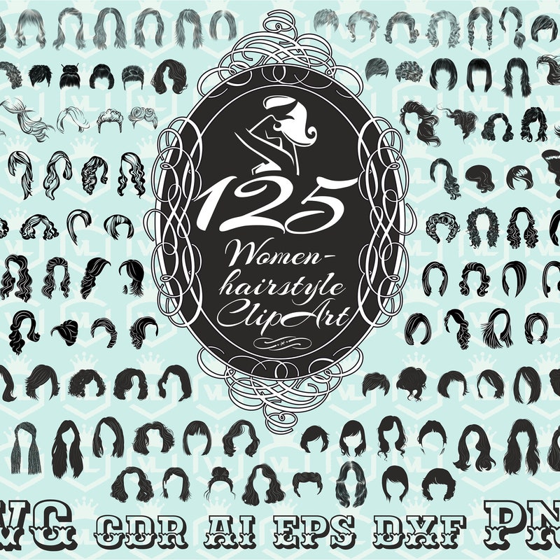 Girl With Curly Hair Dxf - Etsy UK