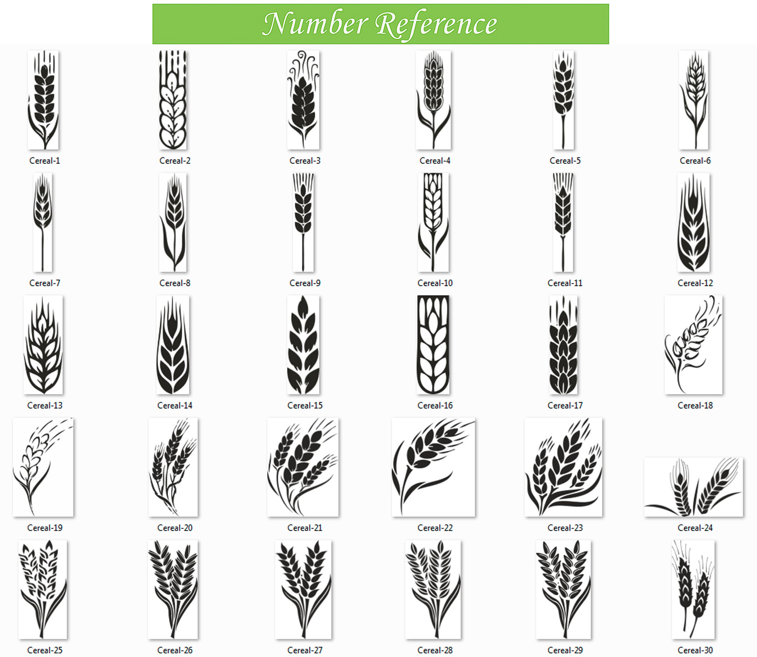 Wheat Design Brush for Photoshop ( Usable in Procreate 5 ) and ...