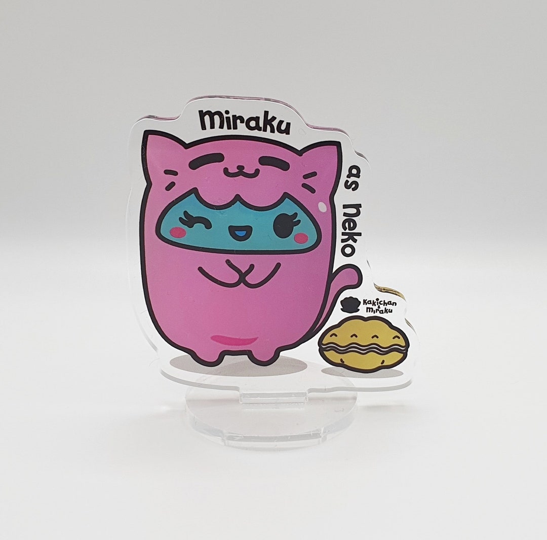 Miraku Chan the Girl Oyster Wears Cat Neko Onesie Acrylic Standee - Etsy