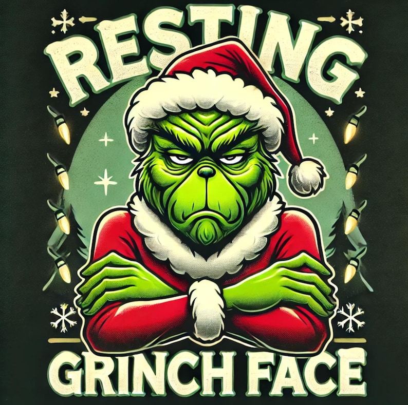 Resting Grinch Face - Etsy
