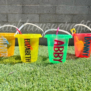 Personalized Beach Bucket 7in! Personalized Sand Pail! Personalized ...