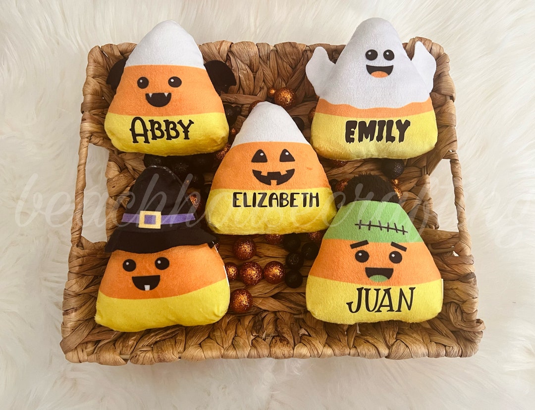 Personalized Halloween Candy Corn Plushie! Personalized Candy Corn! Personalized Candy Corn ...