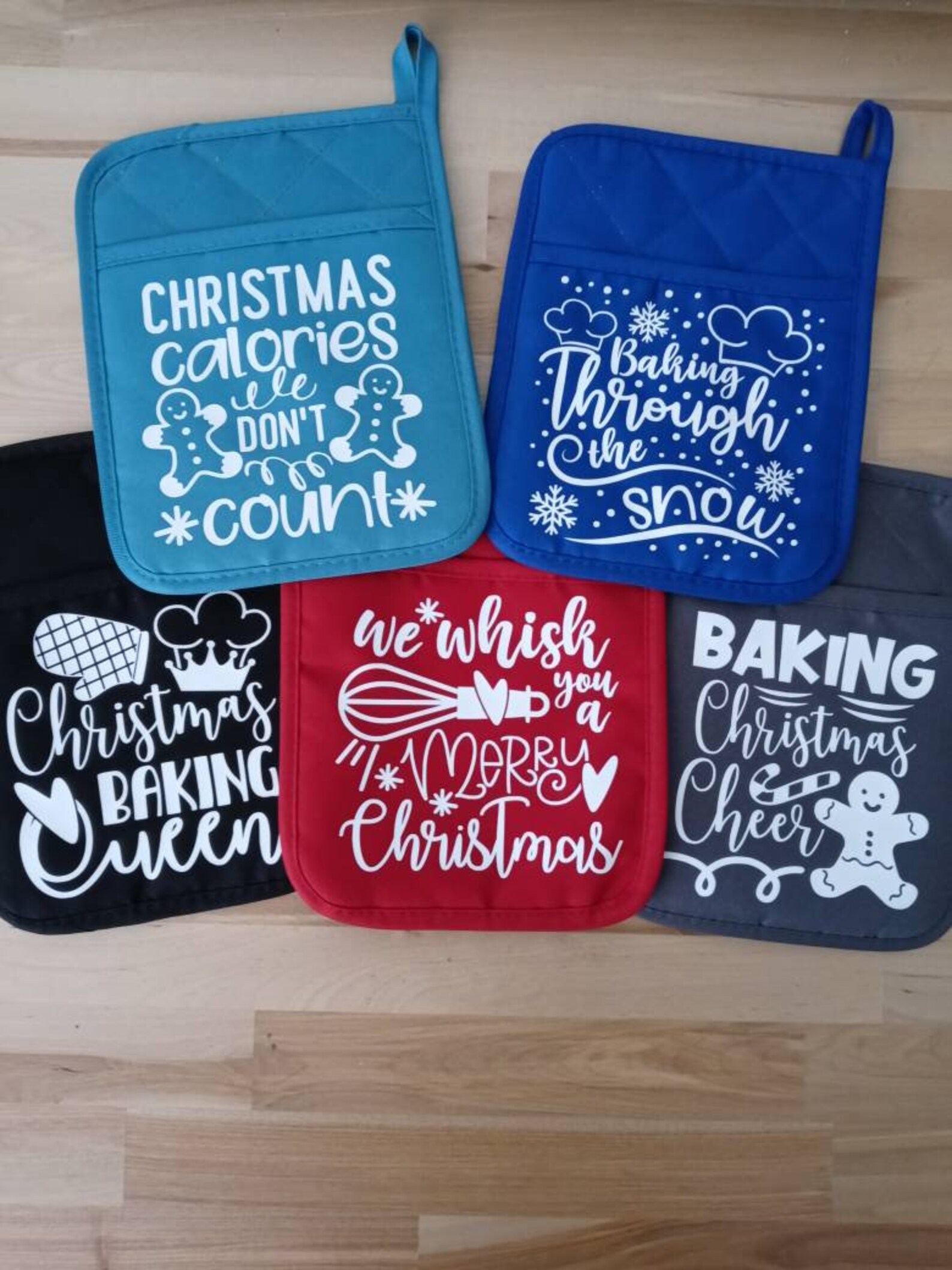 Christmas Pot Holders Christmas Potholders Christmas Oven Etsy