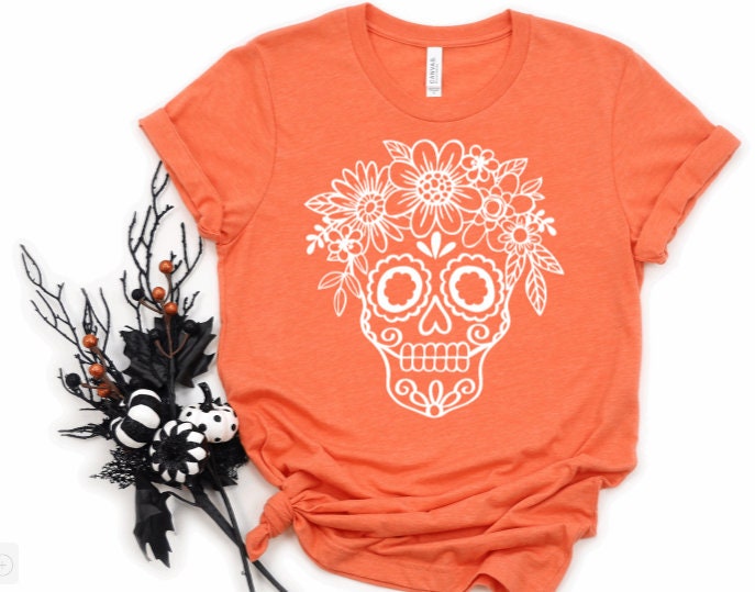 Day Of The Dead Shirt Dia De Los Muertos Shirt Sugar Skull Etsy