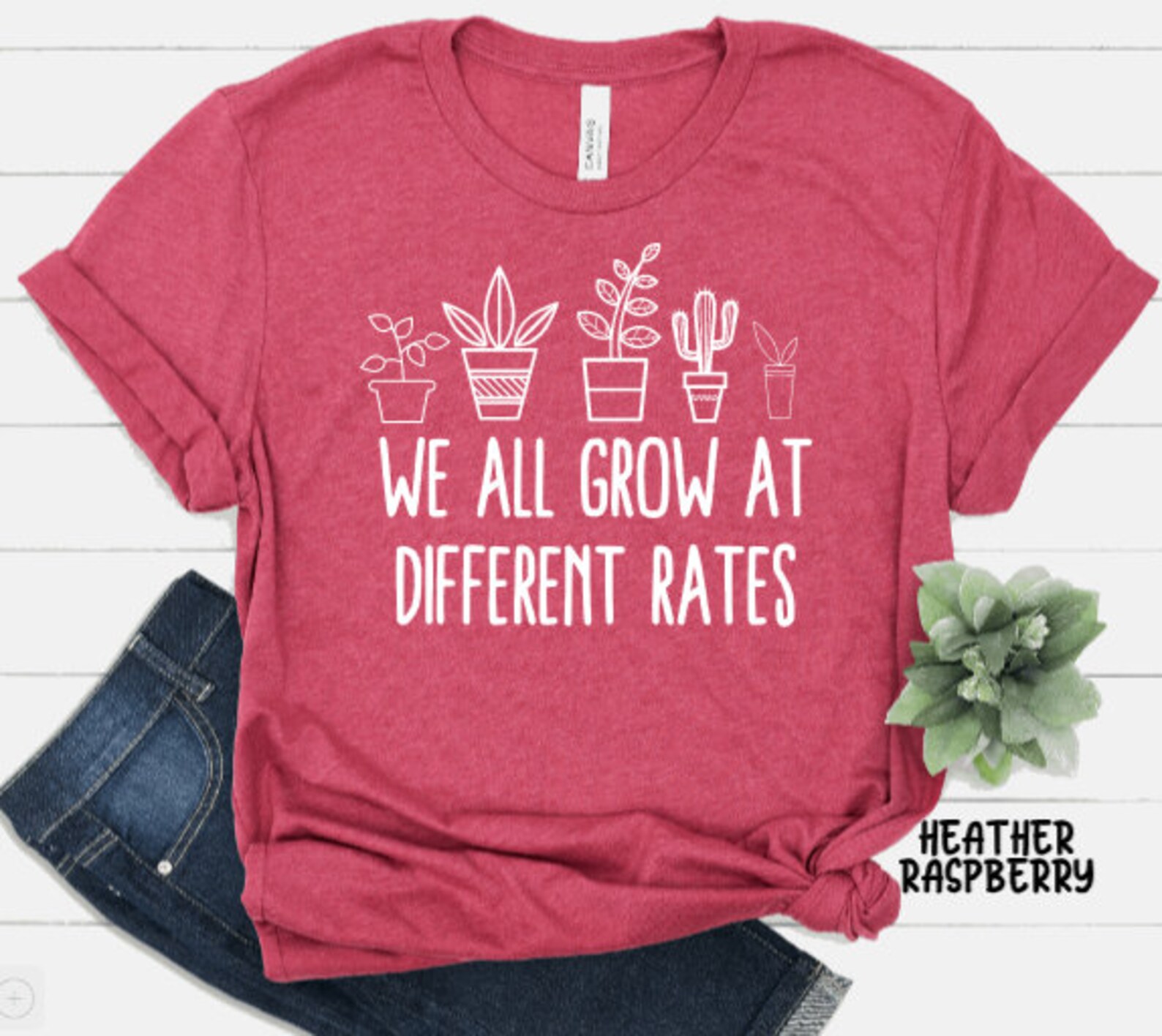 We All Grow at Different Rates T-shirt We All Grow at - Etsy