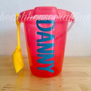 Personalized Beach Bucket 7in! Personalized Sand Pail! Personalized ...