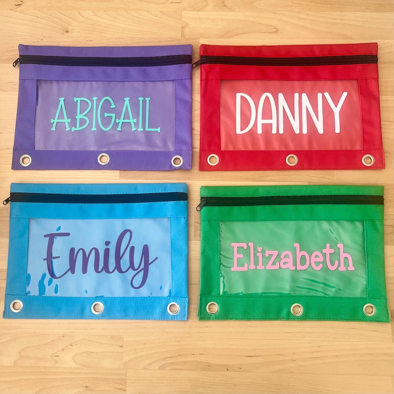 Custom Clear Pencil Pouch - Etsy