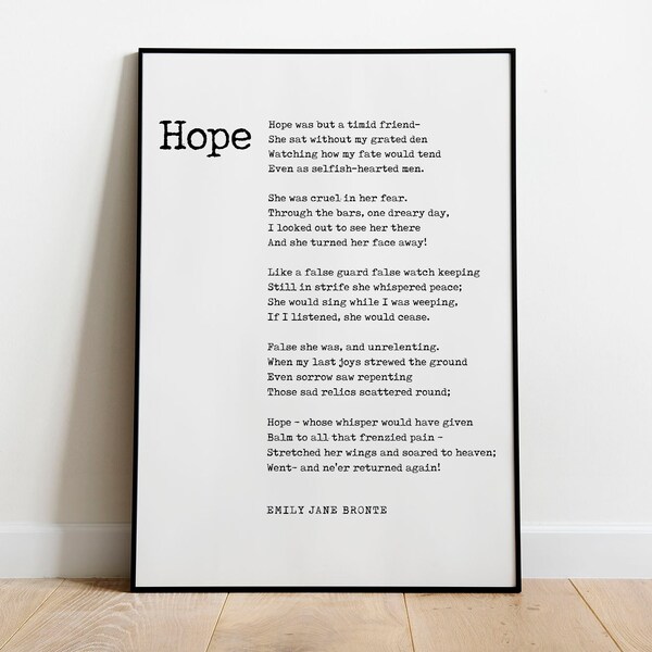 Poem Poster - Etsy