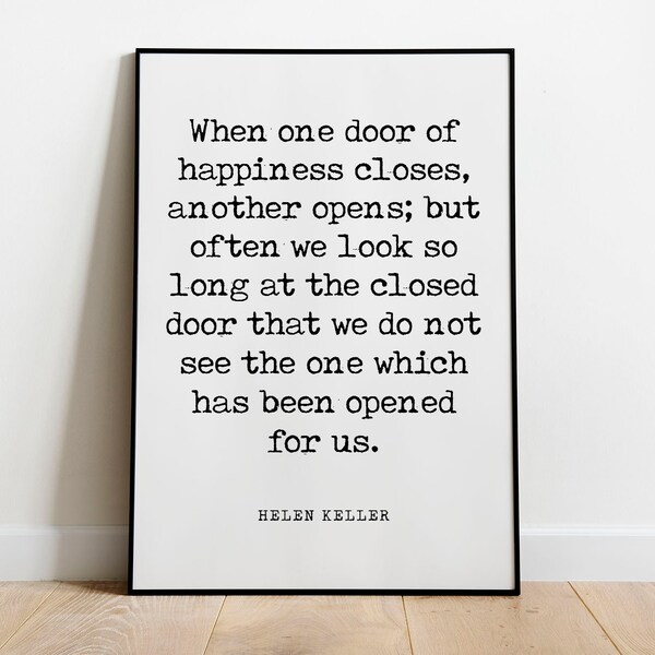 Helen Keller Quote - Etsy