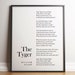 The Tyger by William Blake - UNFRAMED Print - Tyger Tyger Burning ...