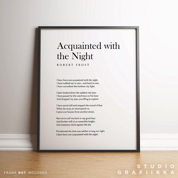 Robert Frost Poem - Etsy