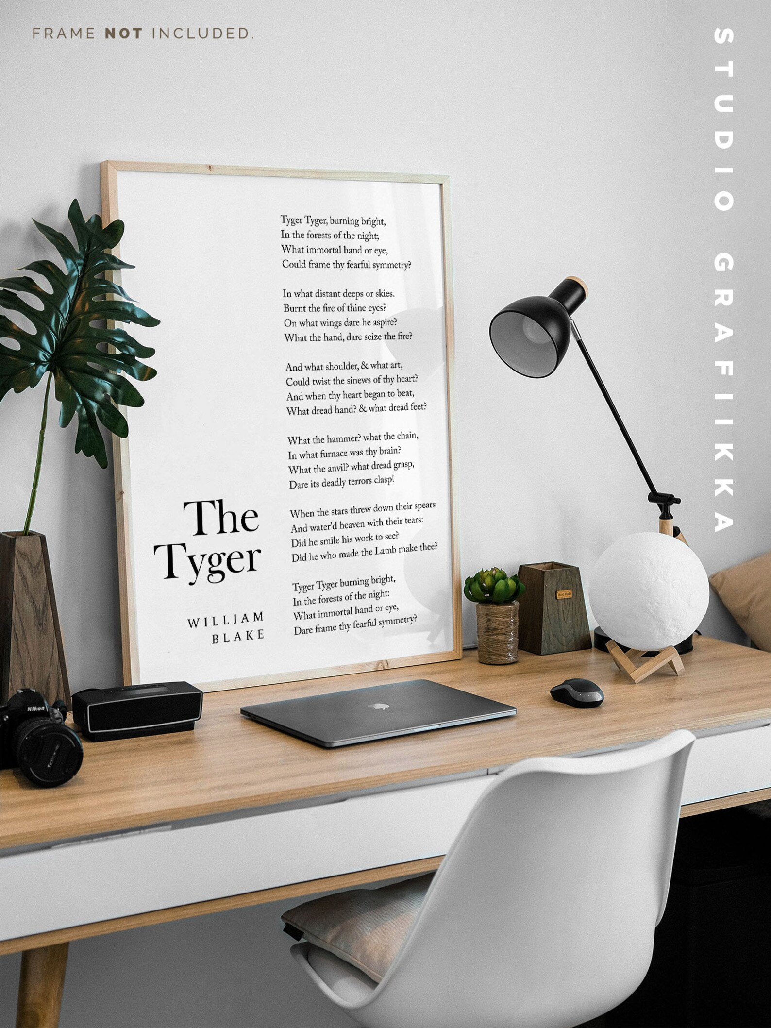 The Tyger by William Blake UNFRAMED Print Tyger Tyger Burning Bright ...