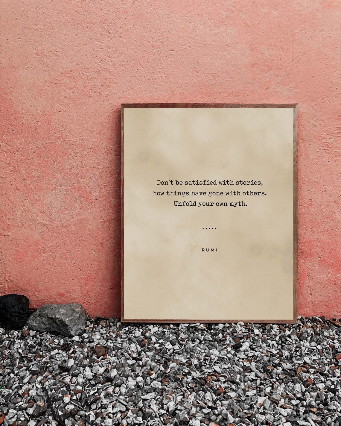 Unfold Your Own Myth 2 UNFRAMED Poster Rumi Quote - Etsy