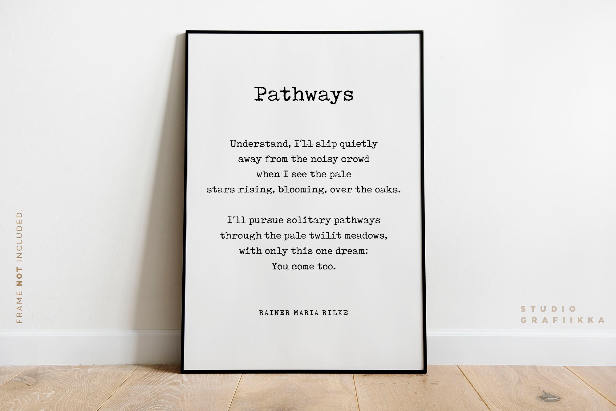 Pathways Rainer Maria Rilke Gedicht Ungerahmter Druck - Etsy.de