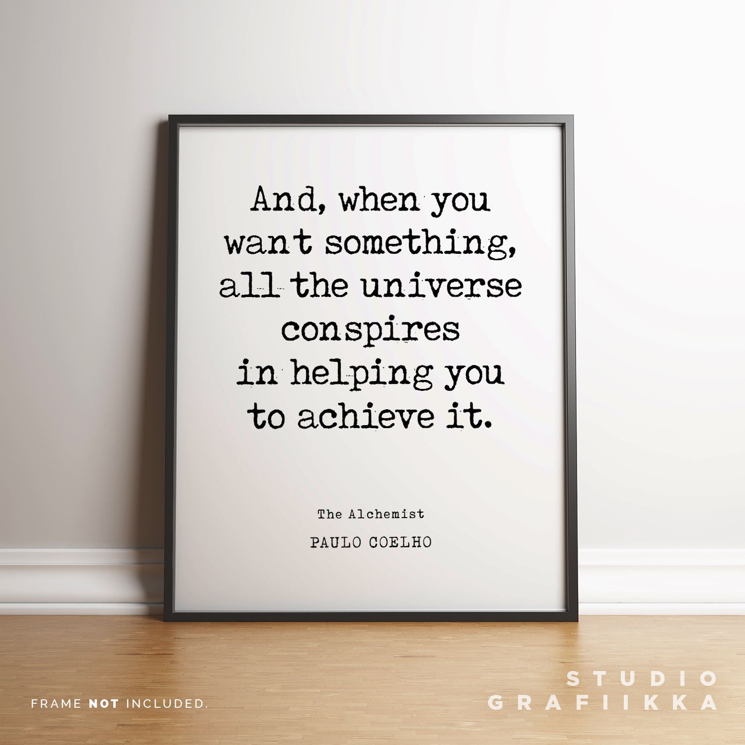 And When You Want Something All the Universe Conspires in - Etsy