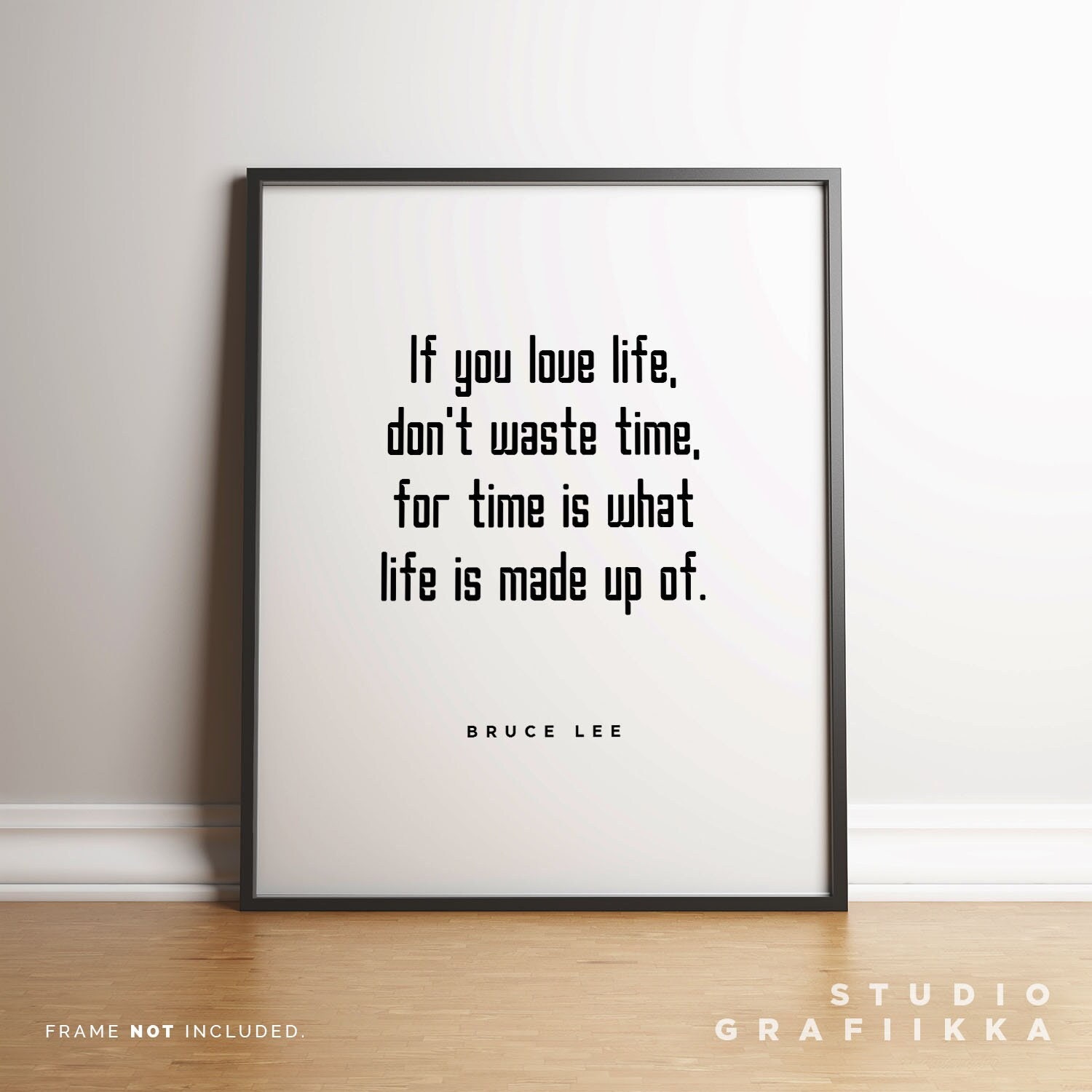 Bruce Lee Motivational Poster