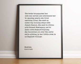 Roald Dahl Quote Poster - Etsy