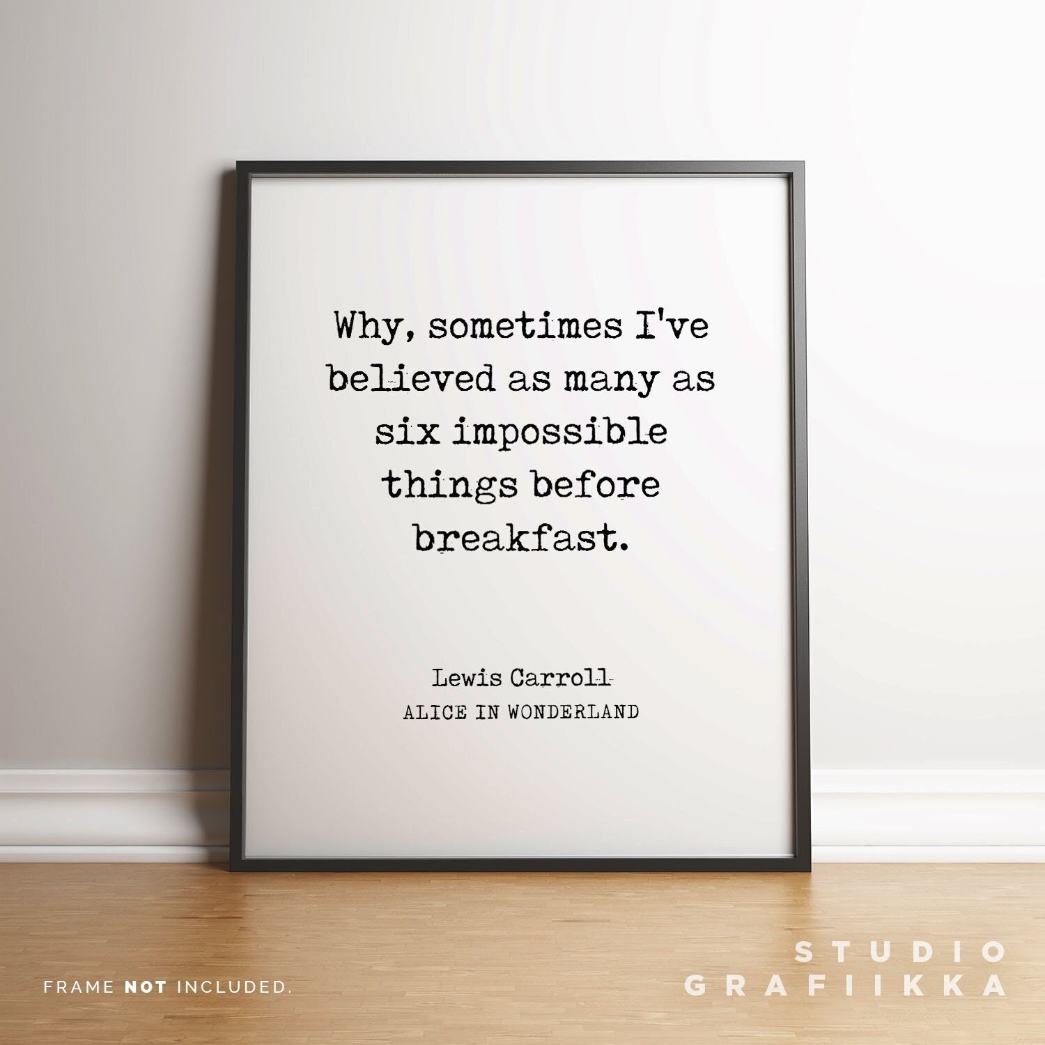 Lewis Carroll Quotes Impossible Things