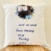 Actual Handwriting Cushion With Photo, Handwriting Pillow, Loved Ones ...