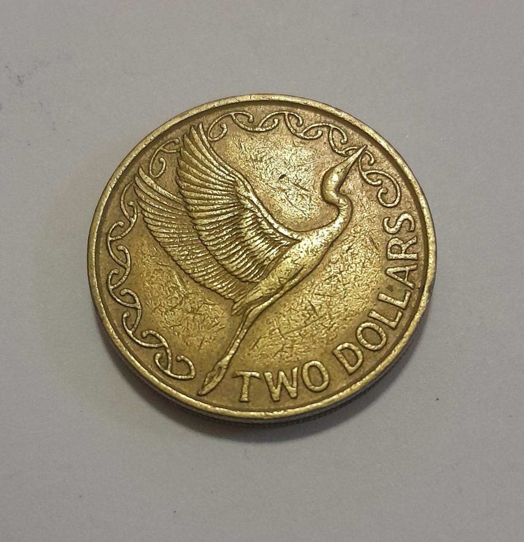 1990 New Zealand Two Dollar Coin - Etsy