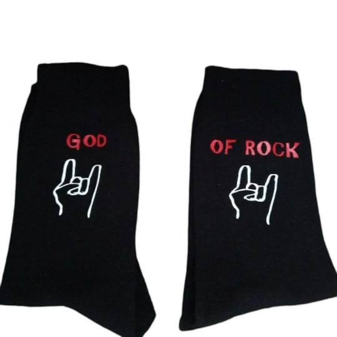 Novelty Heavy Metal Socks - Etsy New Zealand