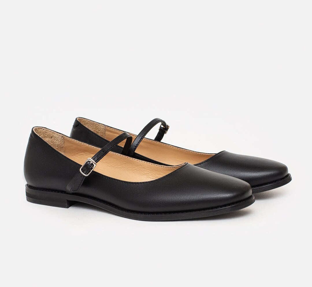Handmade Black Mary Janes Shoes: Classic and Stylish - Etsy