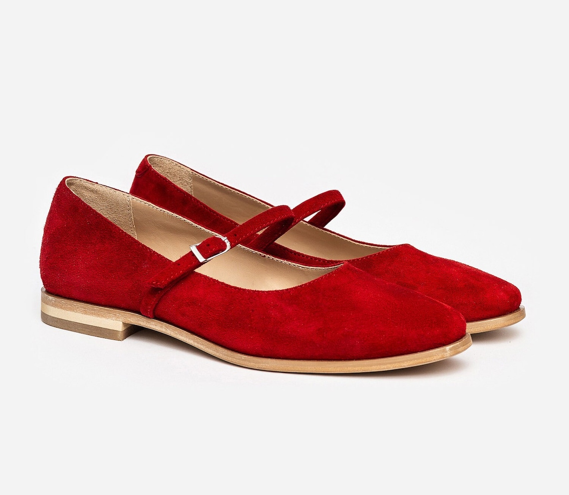 Handmade Red Mary Janes: Perfect Shoes for a Stylish Look - Etsy UK