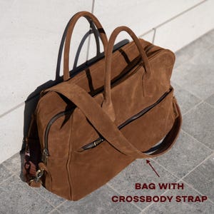 Suede Weekender Bag - Handmade Women Bag - Etsy