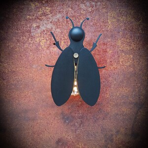 Sconce Metal Firefly Insect Edison Wall Lamp Light - Etsy