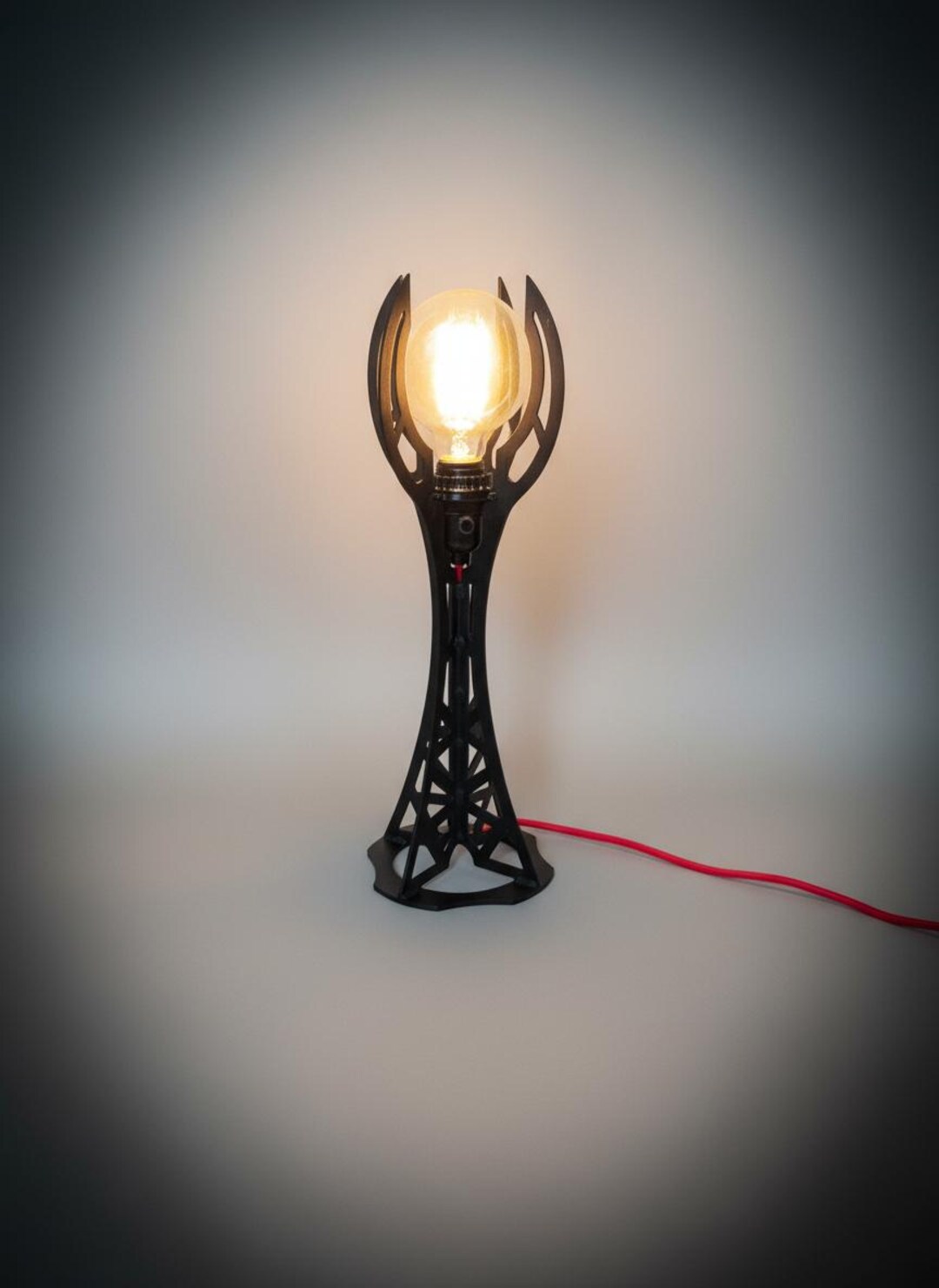 Metal Steampunk Table Lamp, Industrial Edisons Light Fixture, Loft Home ...