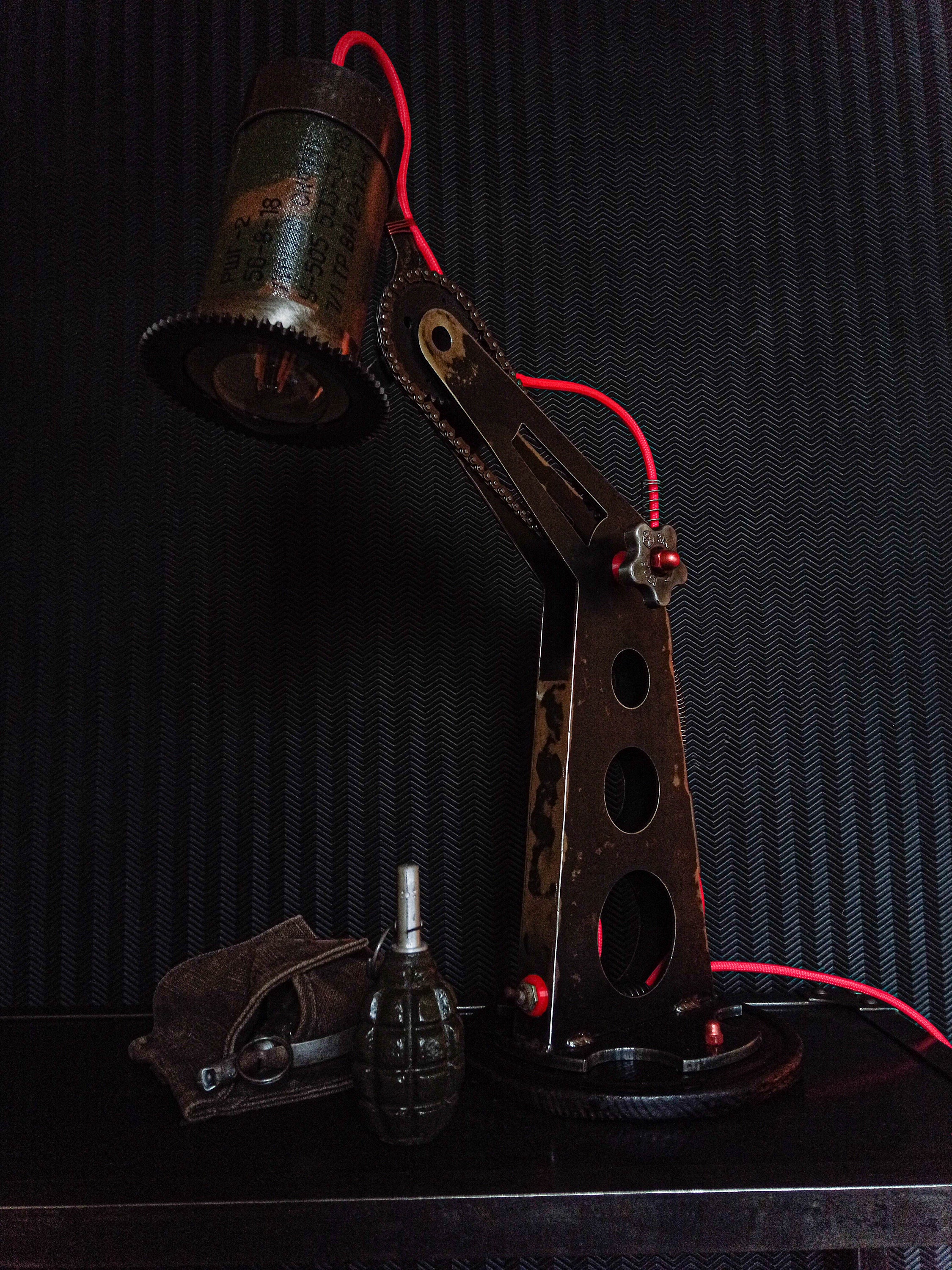 Military Army Militarist Style Table Lamp / War Steampunk Loft ...