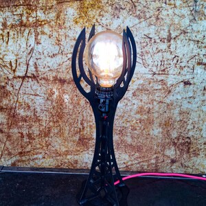 Metal Steampunk Table Lamp, Industrial Edisons Light Fixture, Loft Home ...