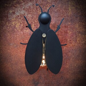 Sconce Metal Firefly Insect Edison Wall Lamp Light - Etsy
