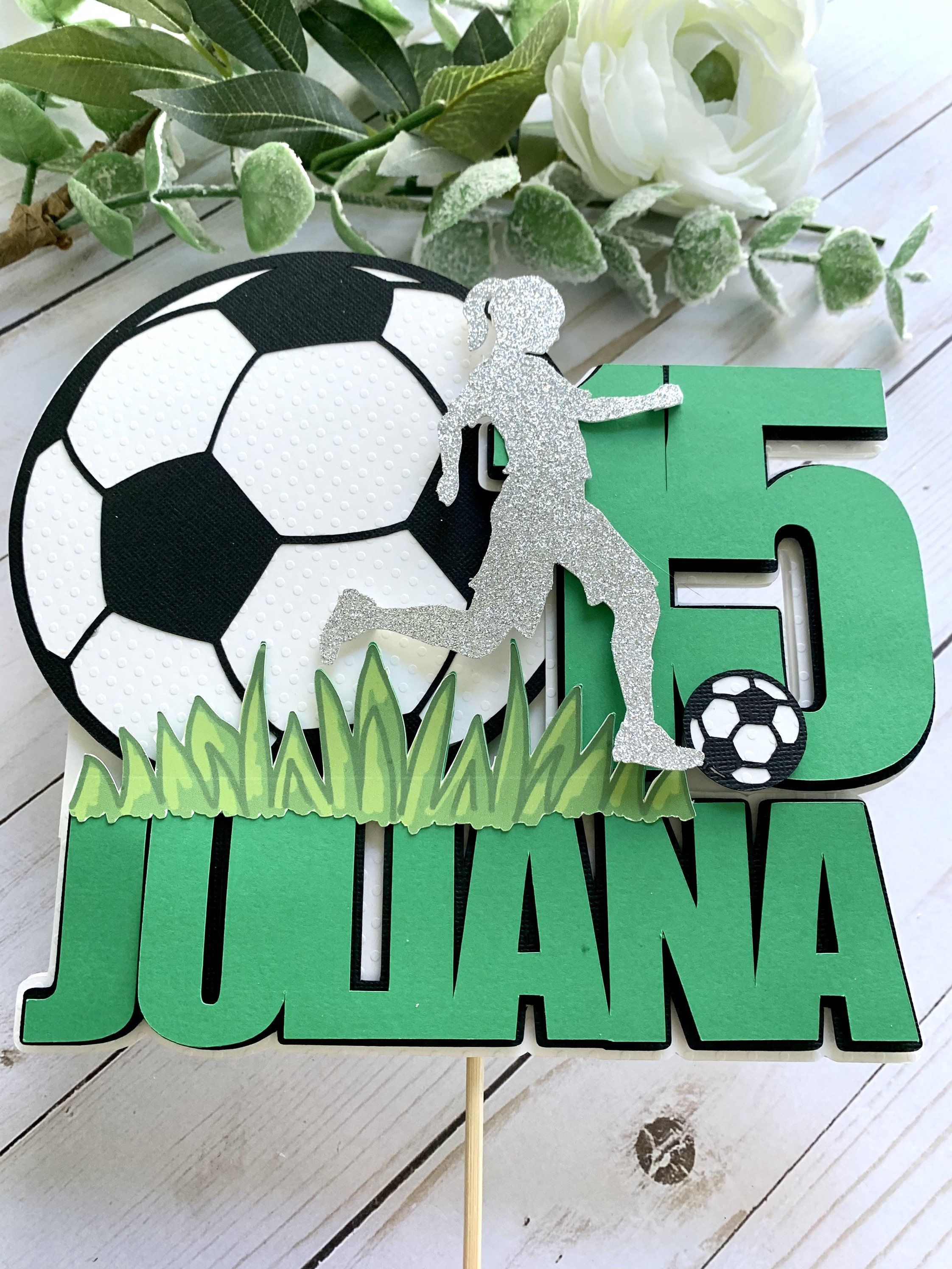 Topper de pastel de fútbol Topper de pastel deportivo - Etsy México