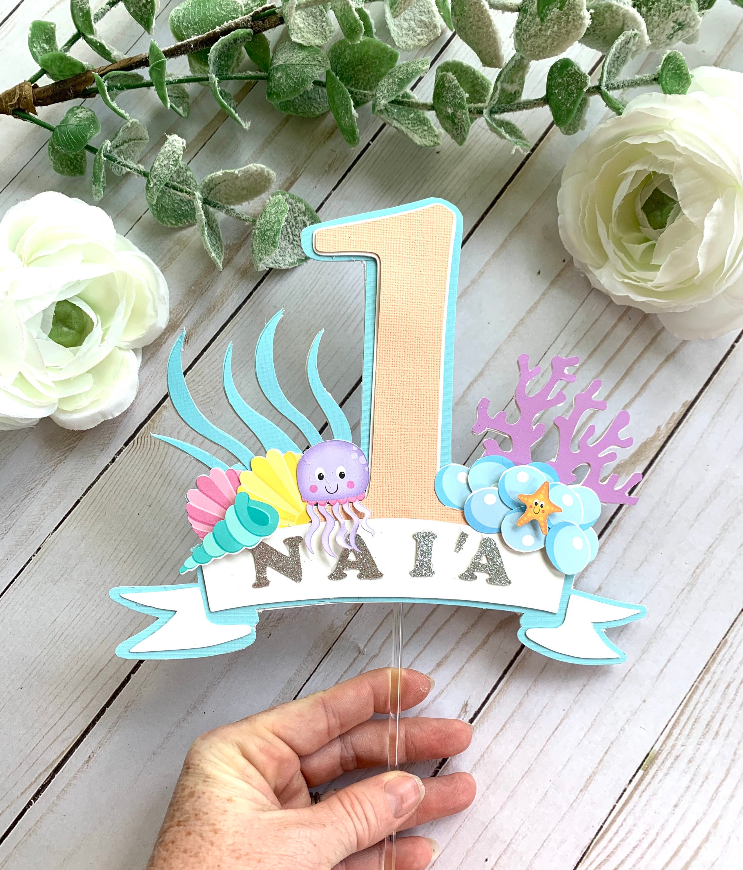 Under the Sea Cake Topper / Under the Ocean Cake Topper / - Etsy