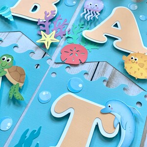 Under the Ocean Banner / Pastel Under the Sea Banner / Nautical Banner ...