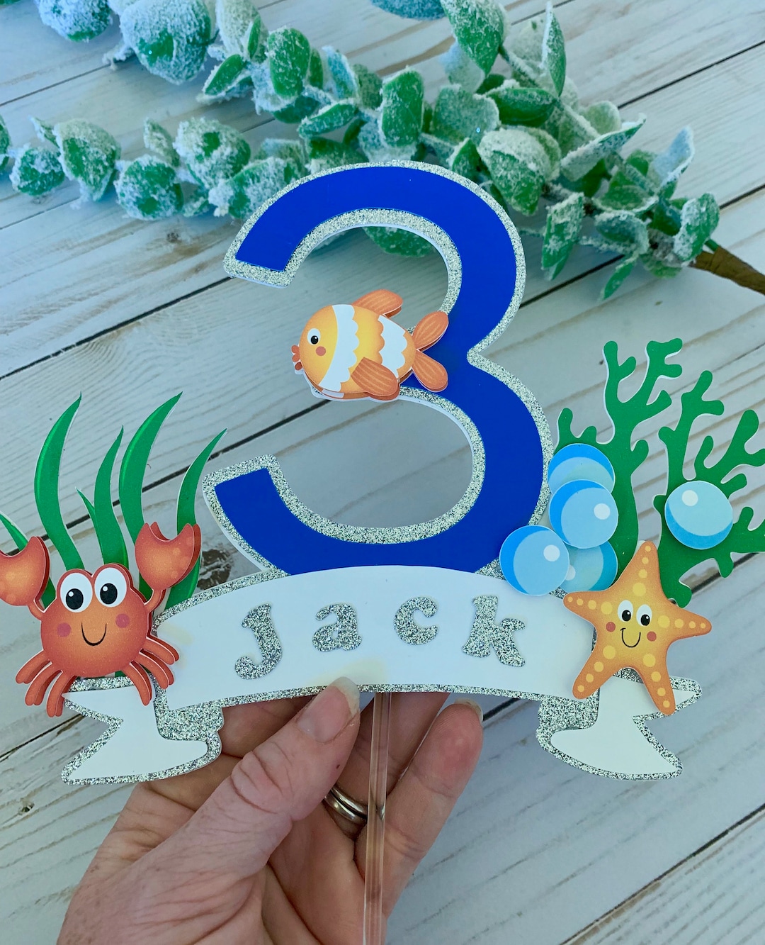 Under the Sea Cake Topper / Under the Ocean Cake Topper / - Etsy