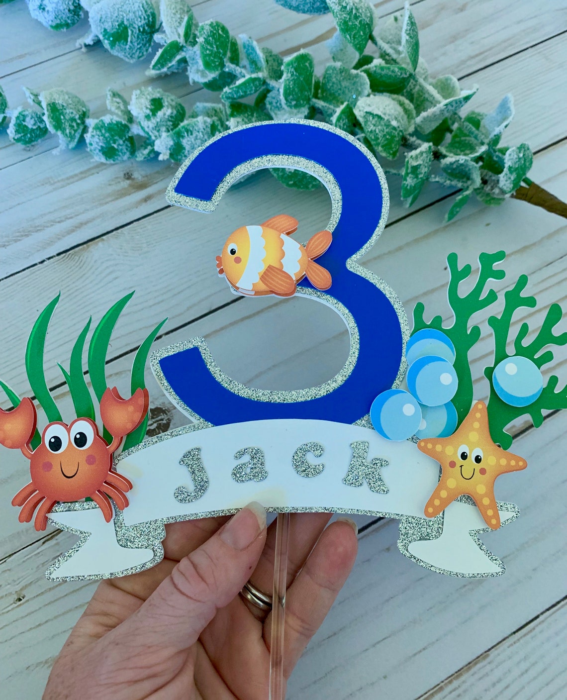 Under the Sea Cake Topper / Under the Ocean Cake Topper / Under the ...