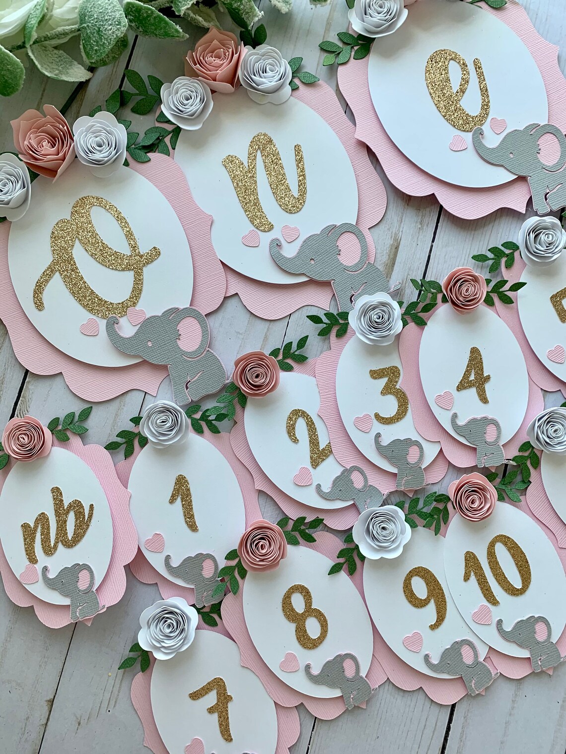 Floral Milestone Photo Banner, Photo Banners, 1st Birthday Banner ...