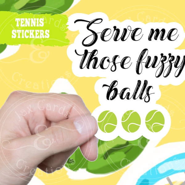 Waterproof Tennis Sticker - Etsy